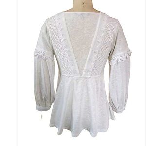 Sundance | Tops | Sundance Lace Trimmed Top | Poshmark
